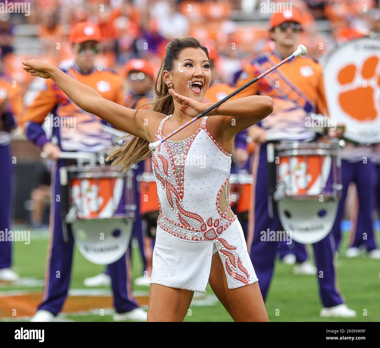 September 10, 2022: The Clemson Feature Twiler performs during the ...
