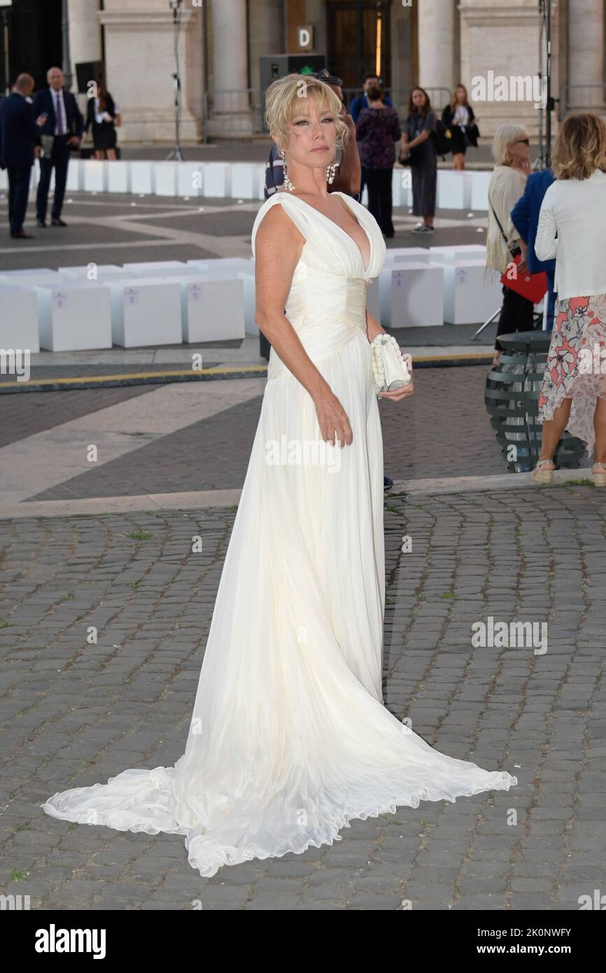 Nancy Brilli attends the Laura Biagiotti fashion show at Campidoglio ...