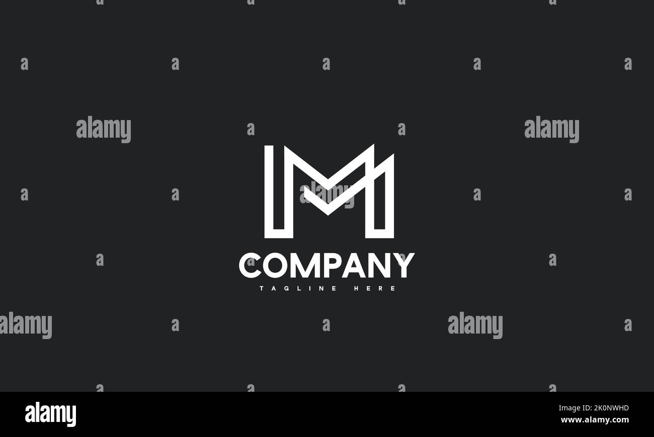 minimal letter M logo tremplate Stock Vector Image & Art - Alamy