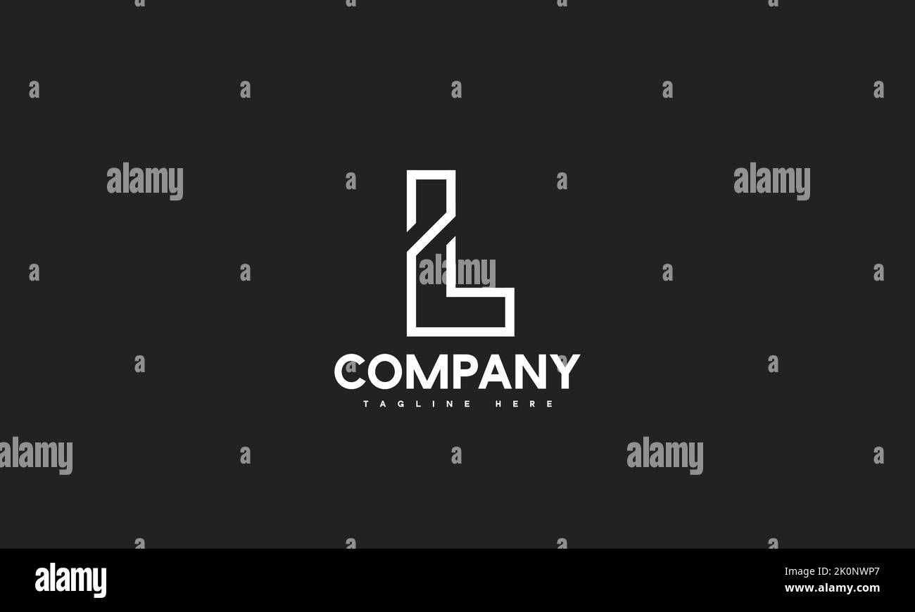 minimal letter L logo template Stock Vector Image & Art - Alamy