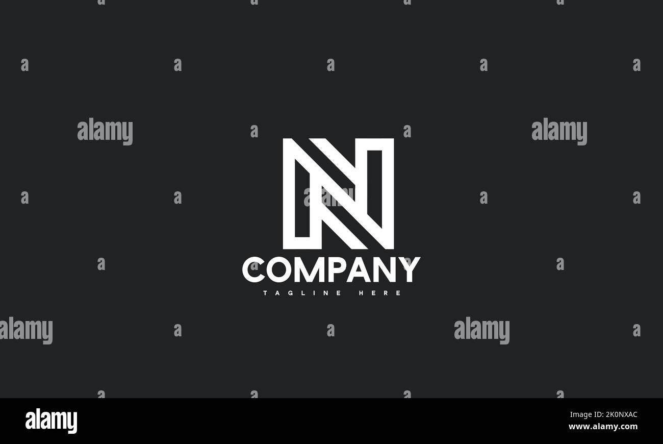 minimal letter N logo template Stock Vector Image & Art - Alamy