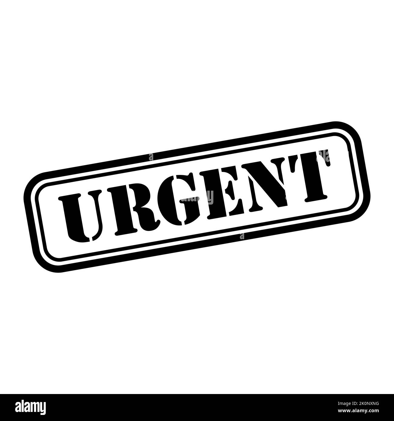 Urgent stamp symbol, label sticker sign button, text banner vector ...