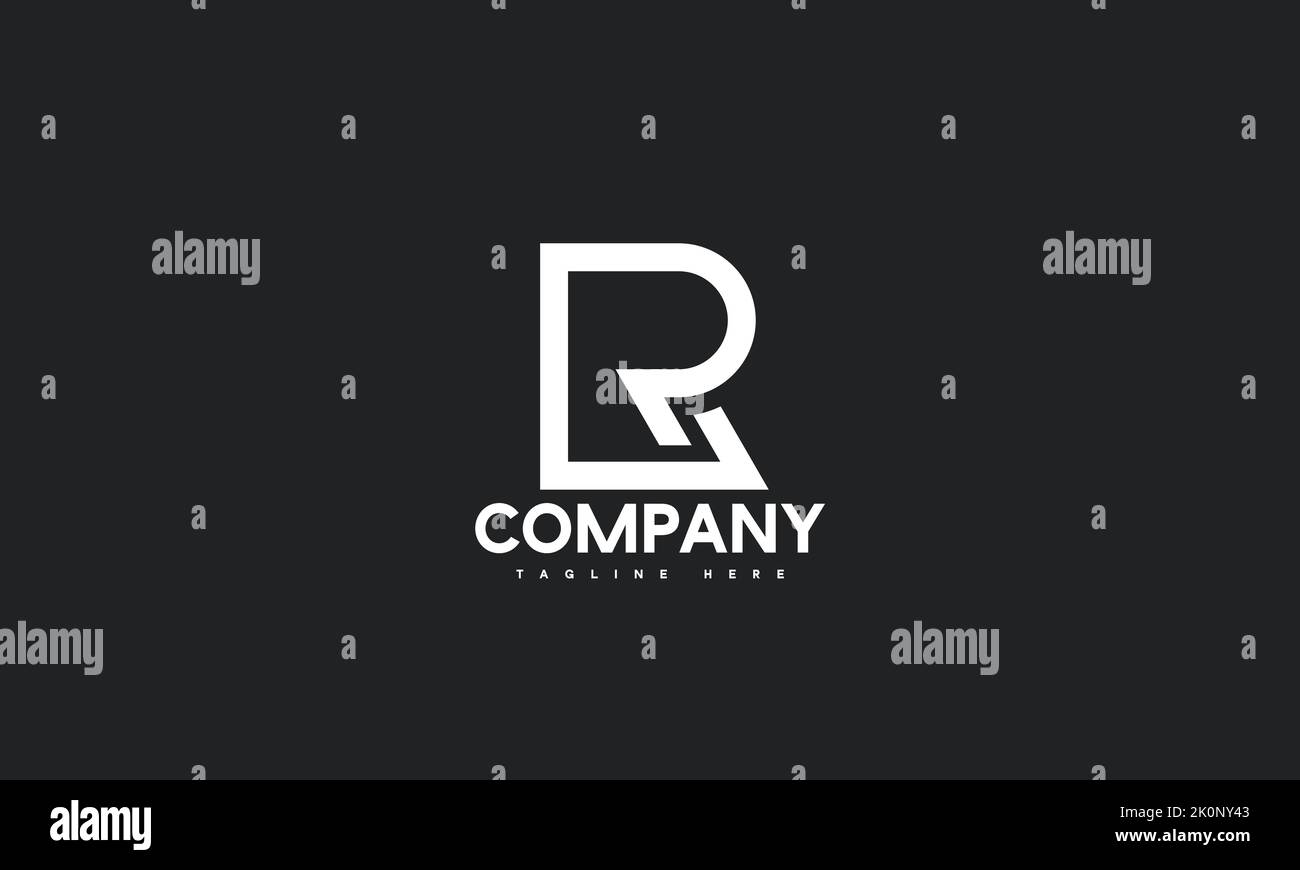 minimal letter R logo template Stock Vector Image & Art - Alamy