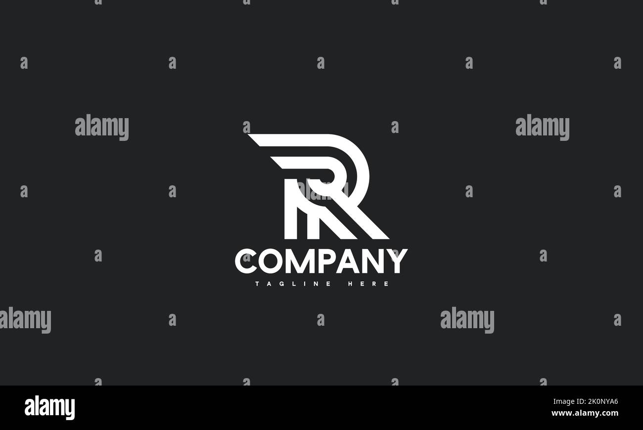 minimal letter R logo template Stock Vector Image & Art - Alamy