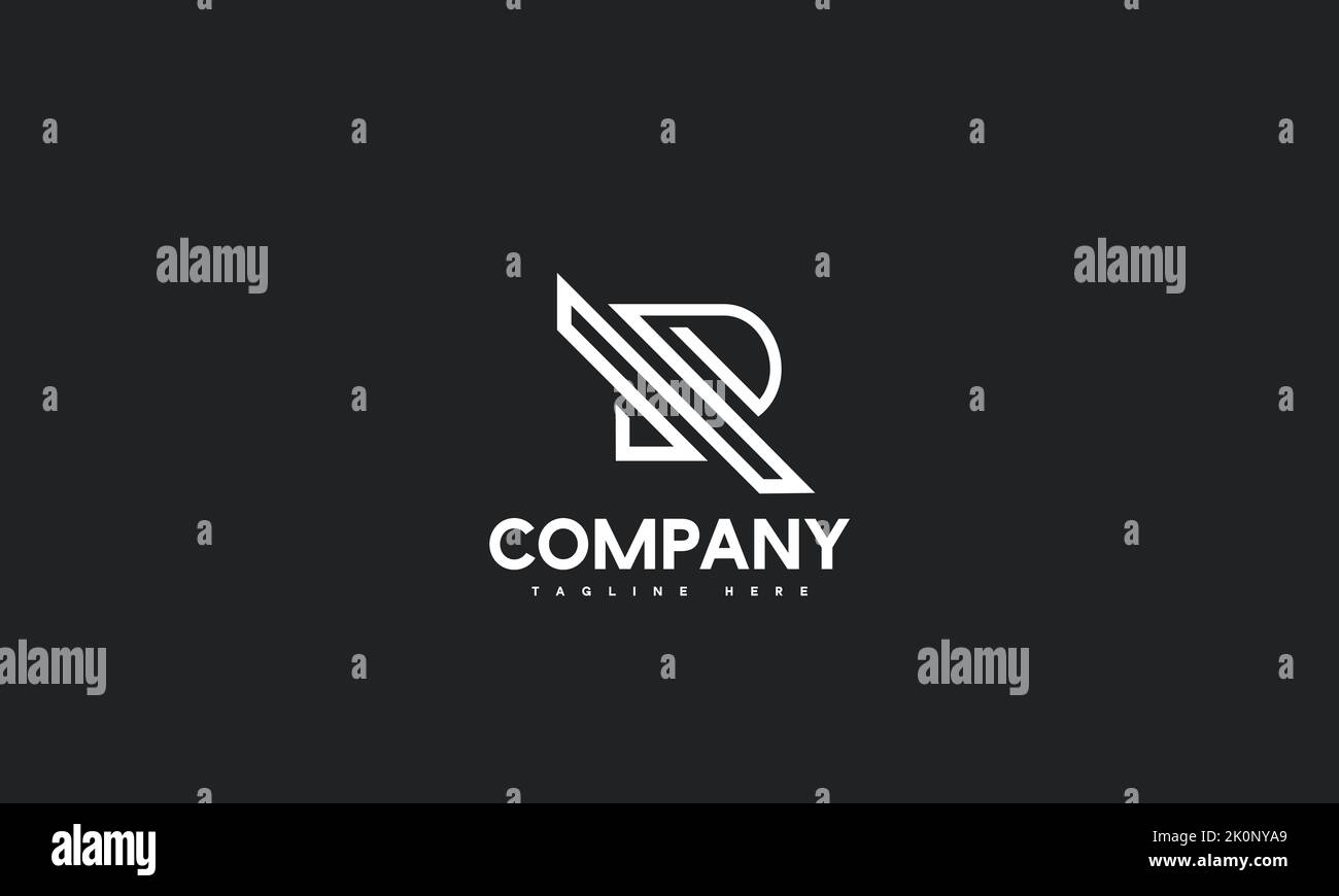 minimal letter R logo template Stock Vector Image & Art - Alamy