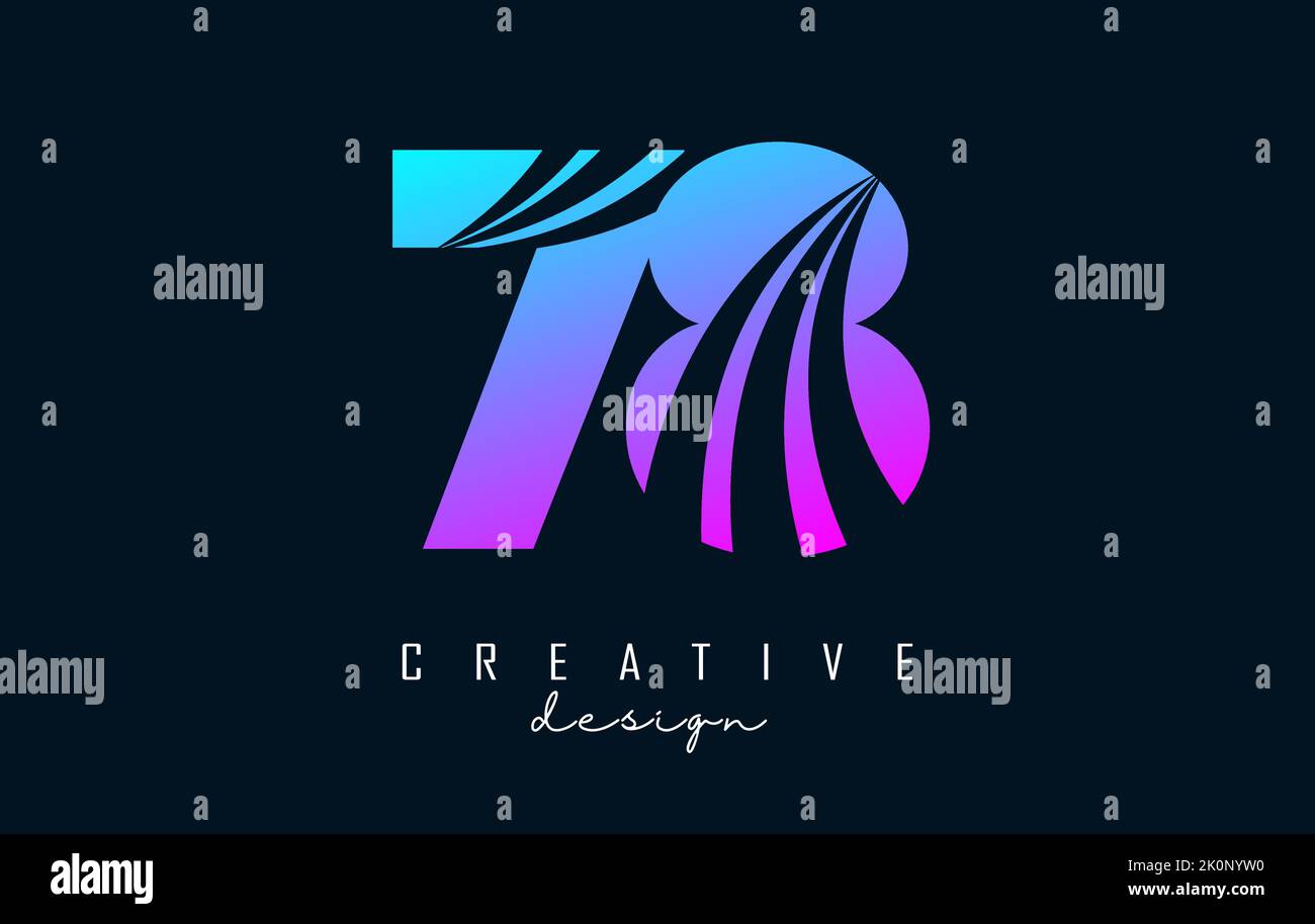 Colorful Creative number 78 7 8 logo with leading lines and road ...