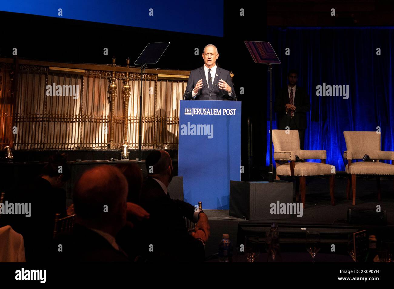 New York, NY - September 12, 2022: Israeli Minister of Defense Benjamin ...
