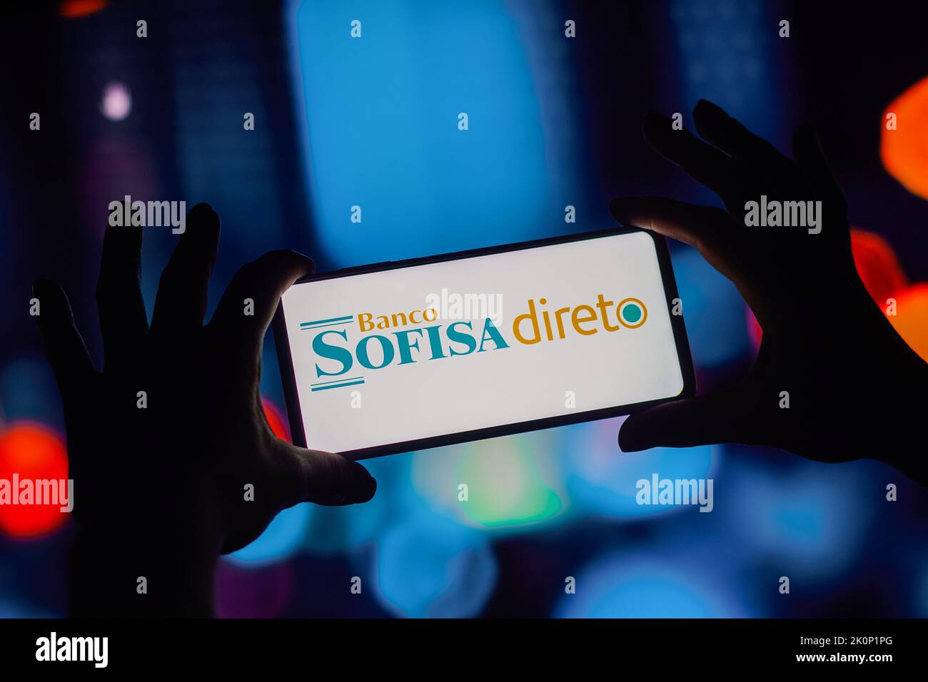 In this photo illustration, the Banco Sofisa Direto logo seen displayed on a smartphone. (Photo ...