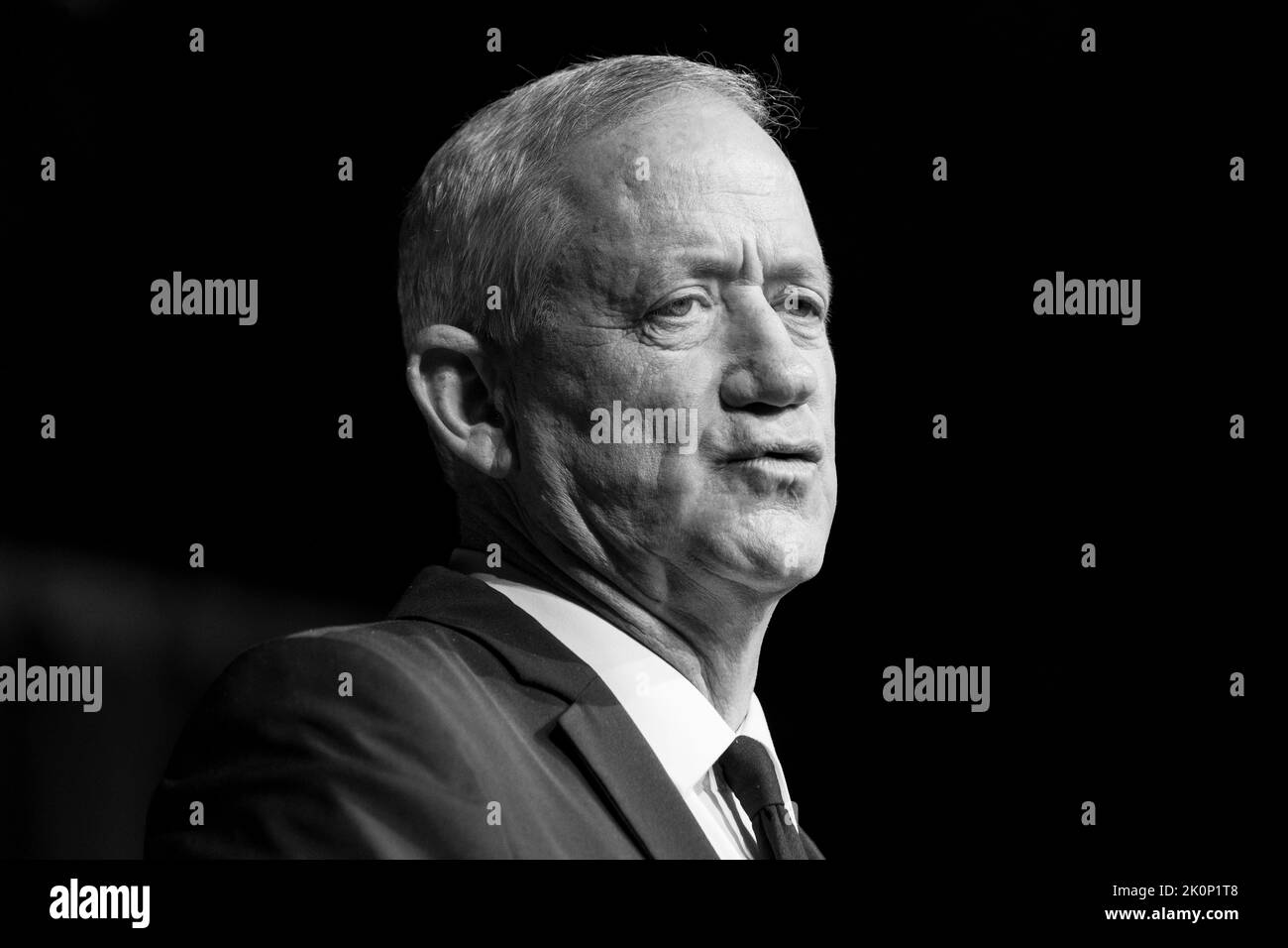 Defense minister benjamin benny Black and White Stock Photos & Images ...