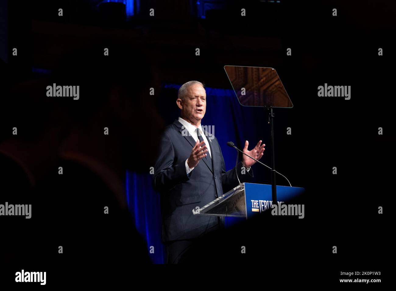 New York, NY - September 12, 2022: Israeli Minister of Defense Benjamin ...