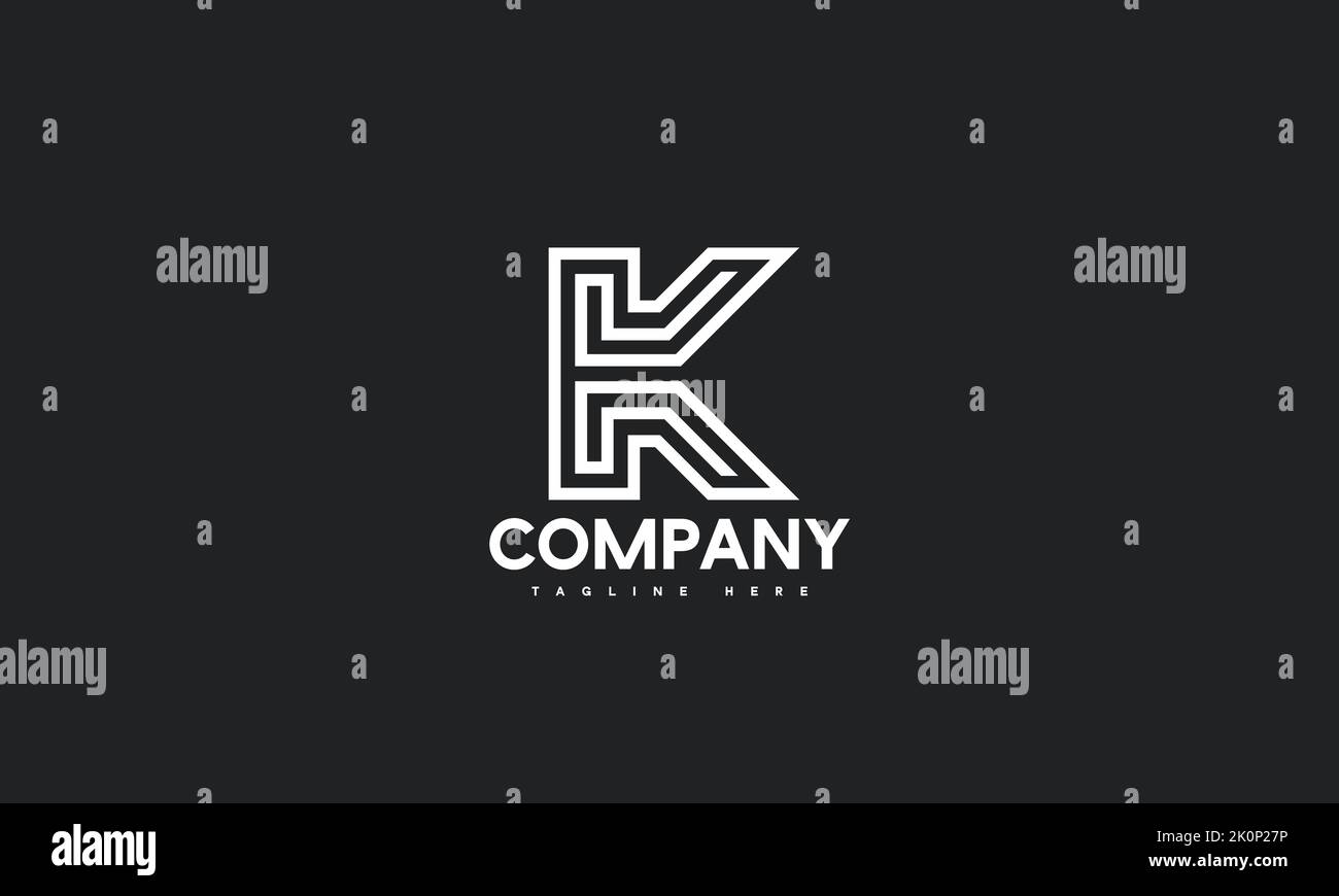 minimal letter K logo template Stock Vector Image & Art - Alamy