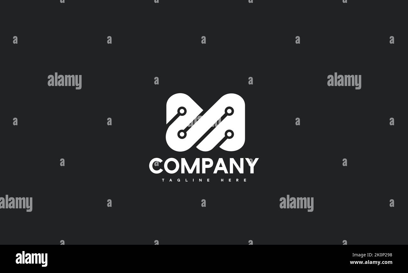 Logo with letter m Black and White Stock Photos & Images - Alamy