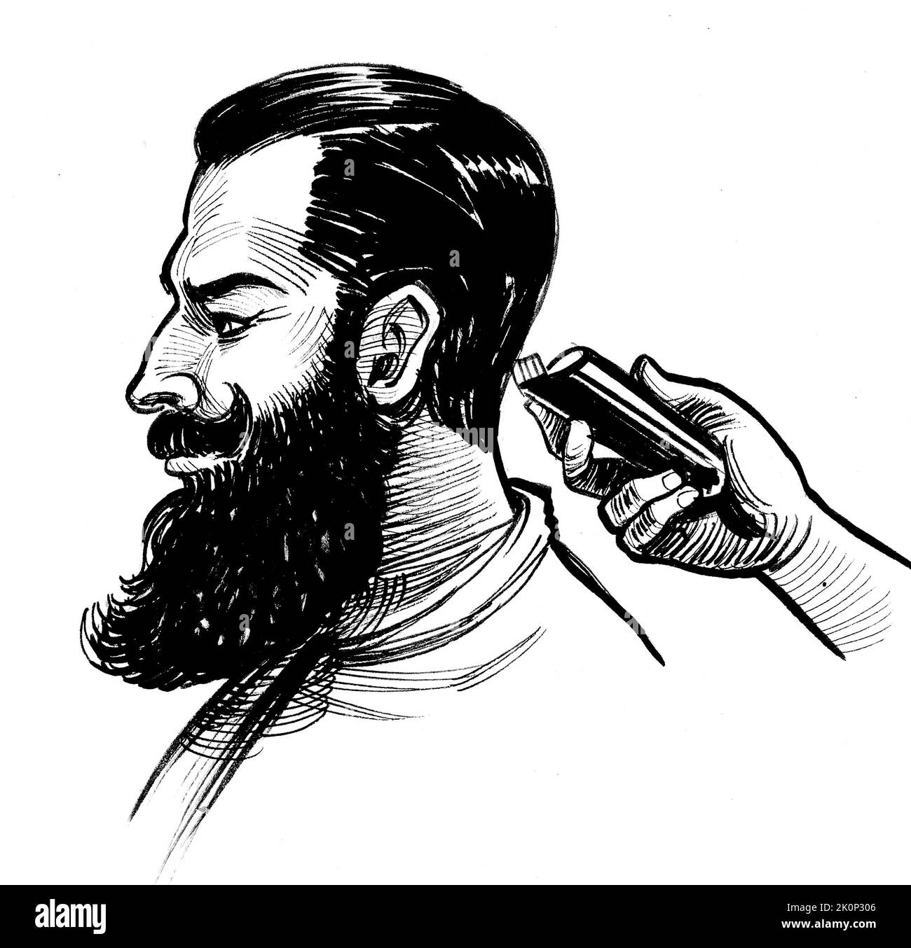 Shaving machine Black and White Stock Photos & Images - Alamy