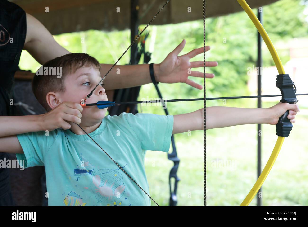 Archery shooting teaching hi-res stock photography and images - Alamy