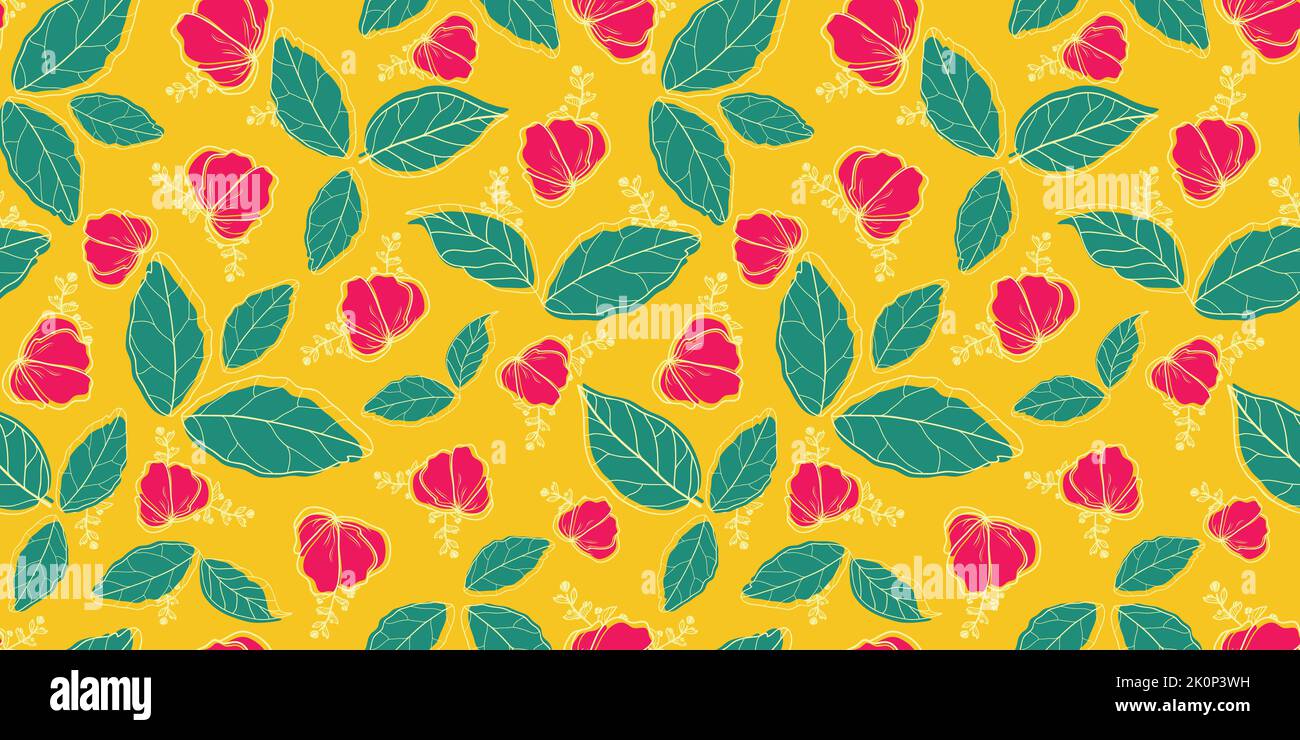 Beautiful mustard flowers Stock Vector Images - Alamy