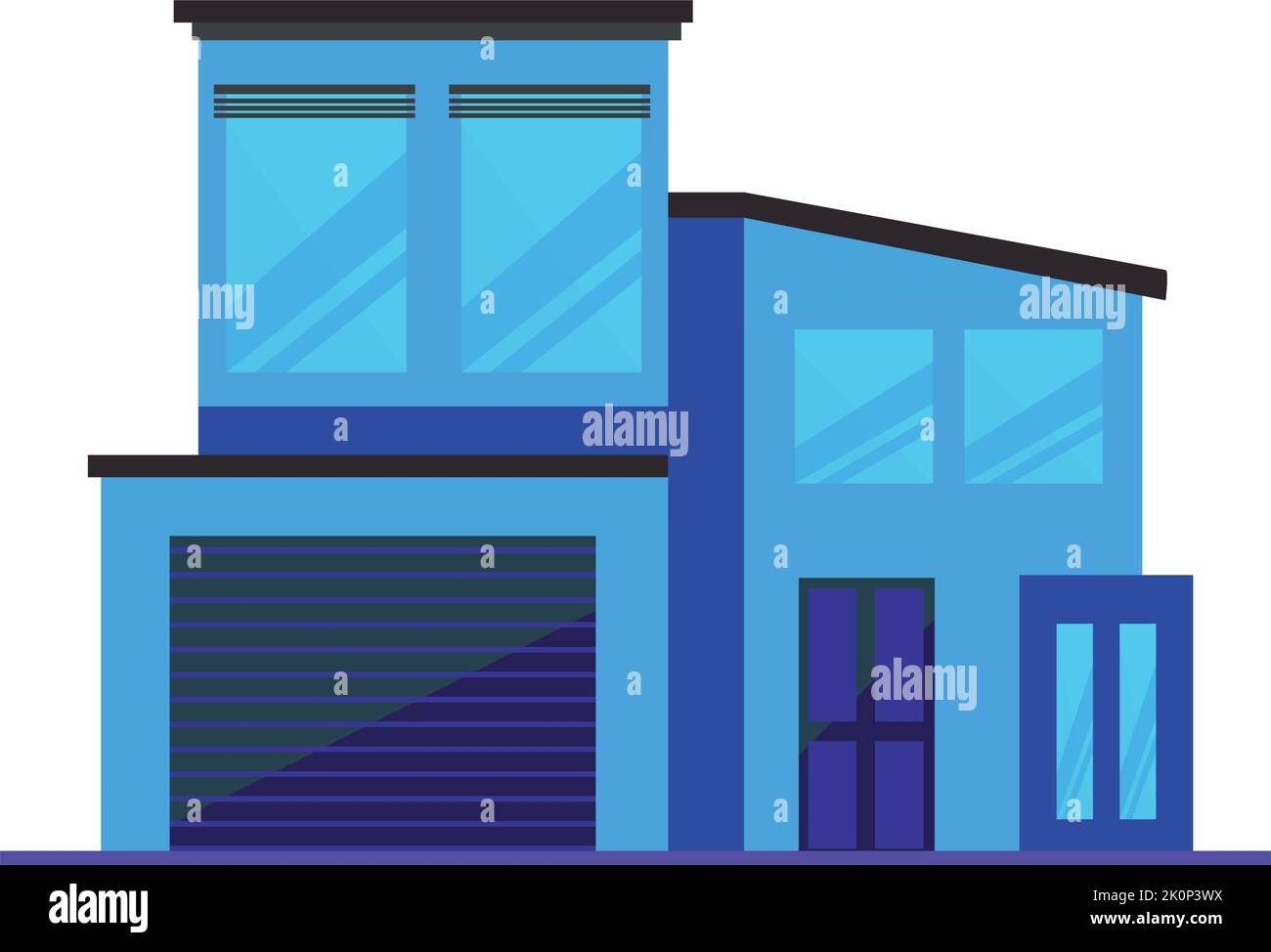 blue house design Stock Vector Image & Art - Alamy