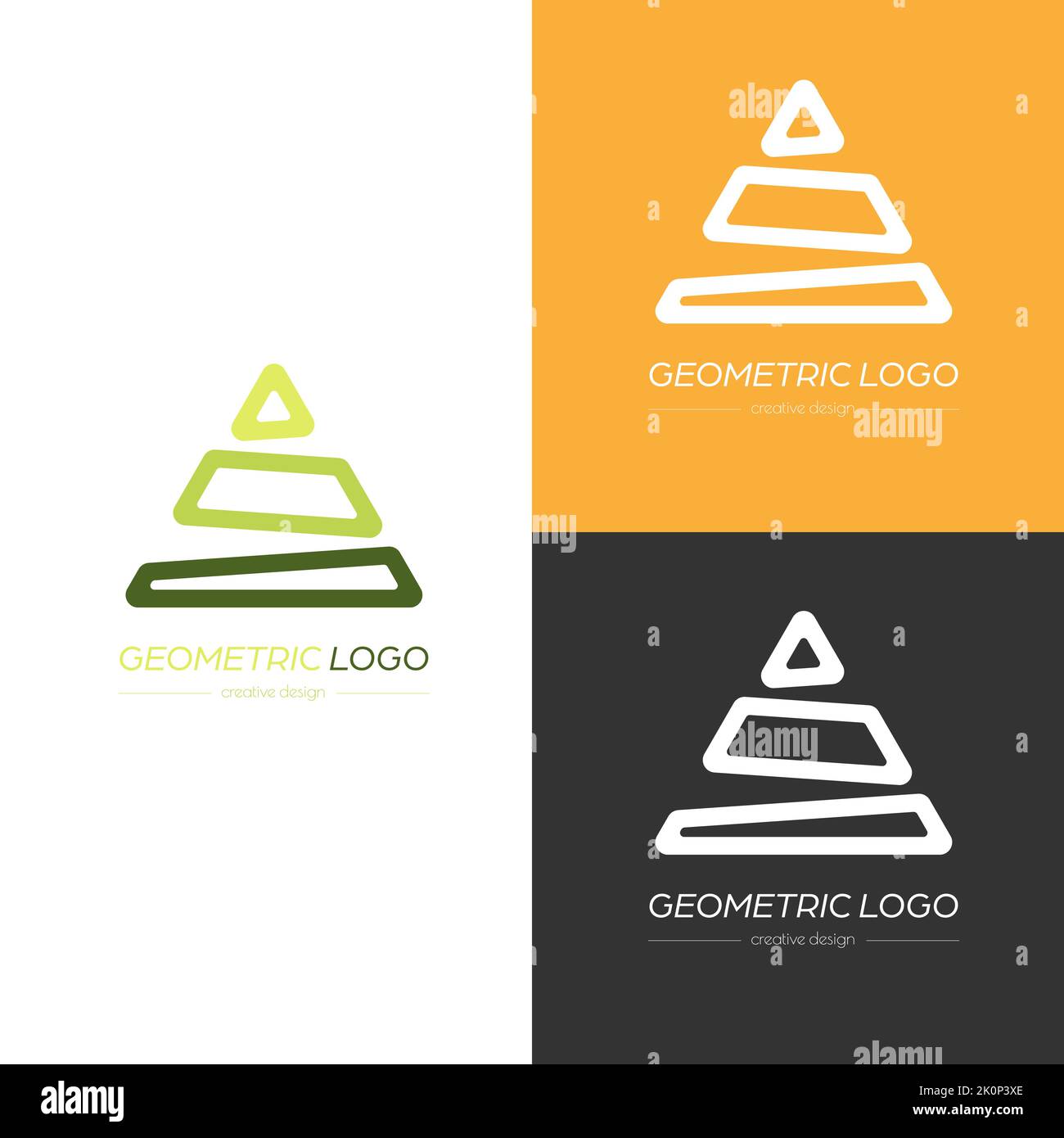 Triangle. Geometric logo for business, company and the implementation ...