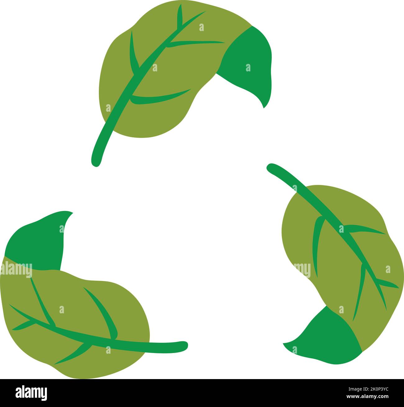 leaves recycle symbol Stock Vector Image & Art - Alamy