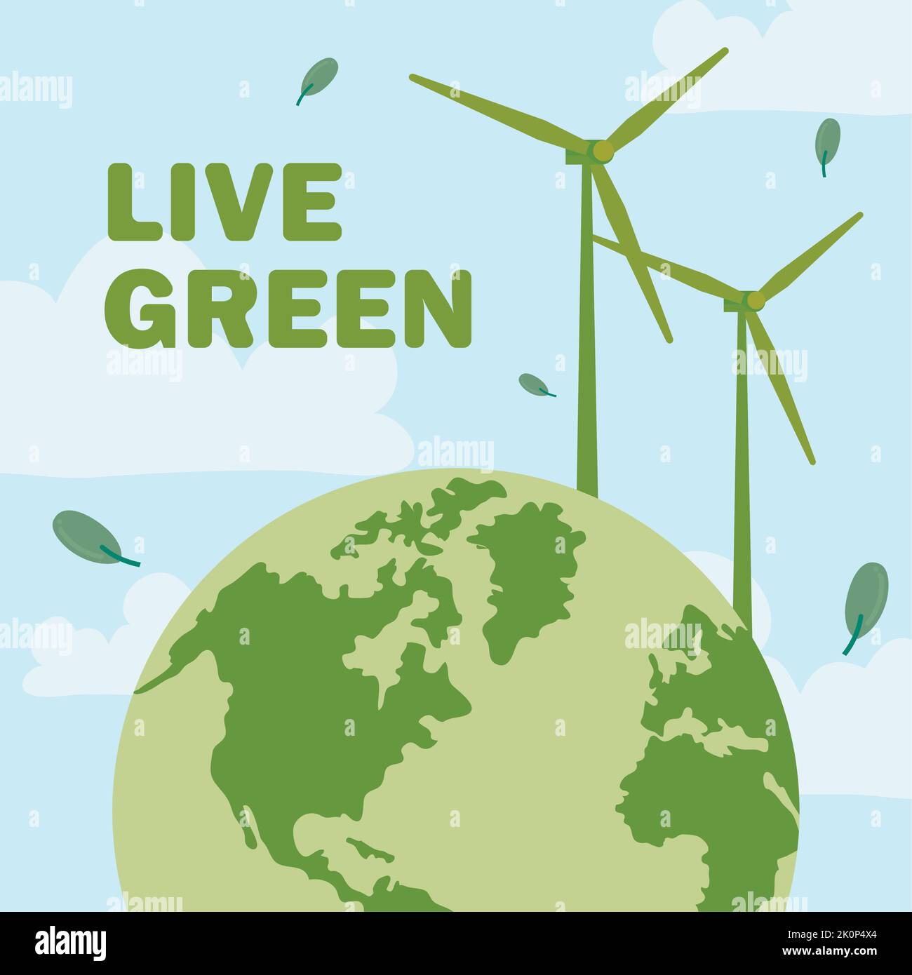 live green poster Stock Vector Image & Art - Alamy