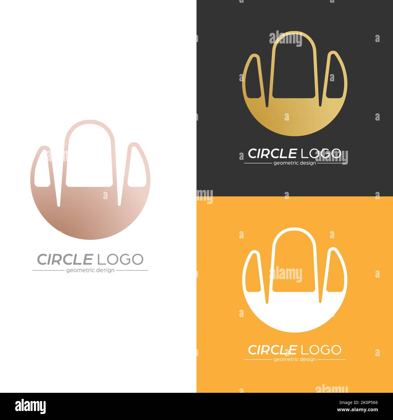 Circle. Geometric logo for business, company and the implementation of ...