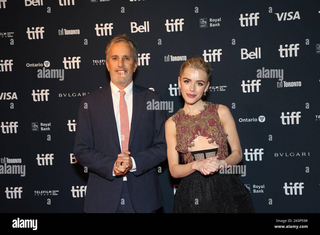 Toronto, ON. 12th Sep, 2022. Matt Smukler, Kiernan Shipka at arrivals ...