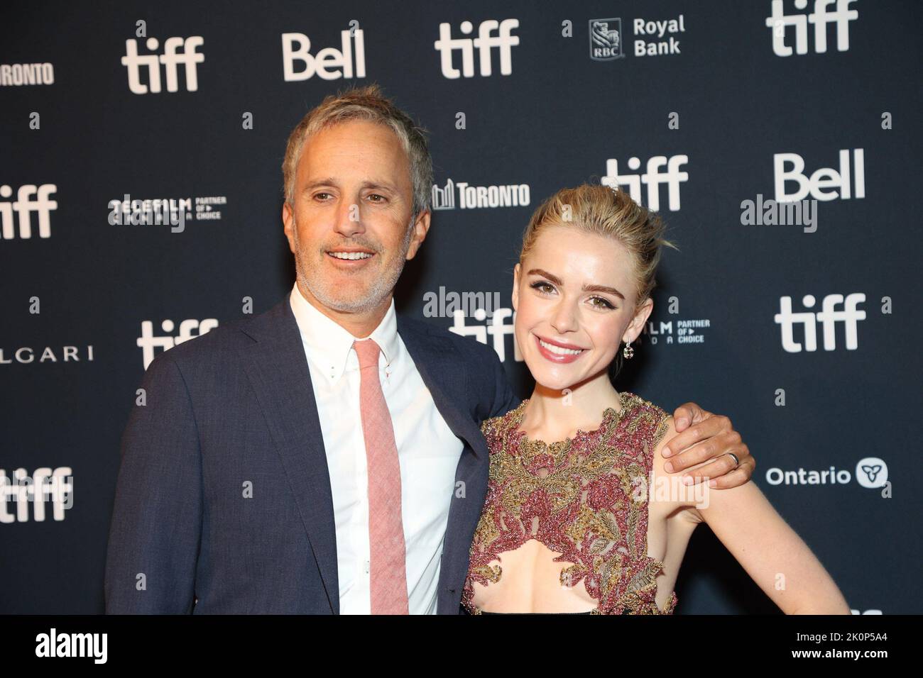 Toronto, ON. 12th Sep, 2022. Matt Smukler, Kiernan Shipka at arrivals ...
