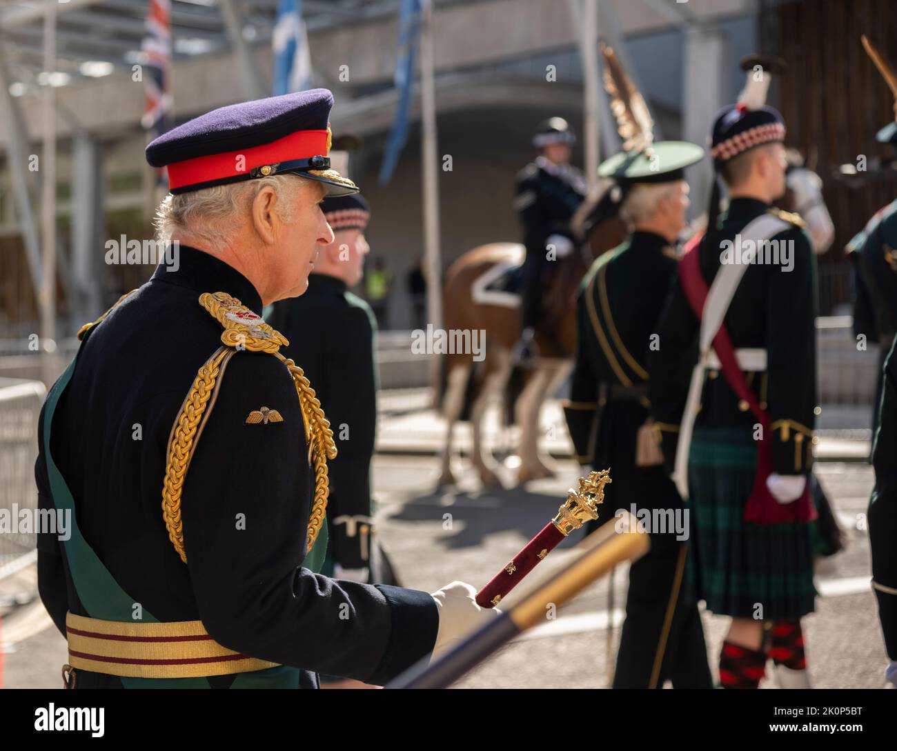 Abbey Strand, Palace of Holyroohouse, Edinburgh, UK. 12th Sep, 2022. UK ...