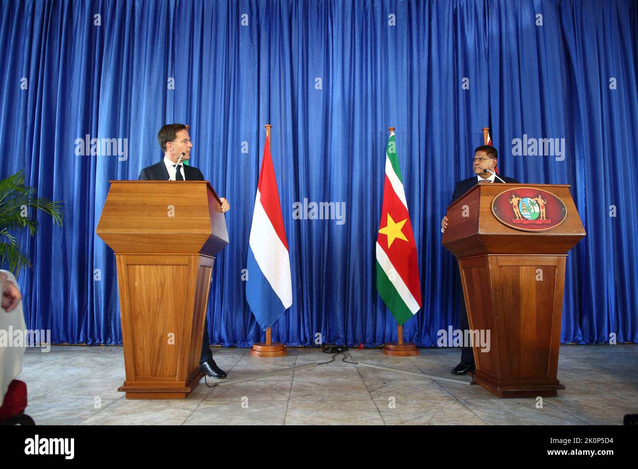 2022-09-12 17:14:19 Suriname President Chan Santokhi and Prime Minister ...