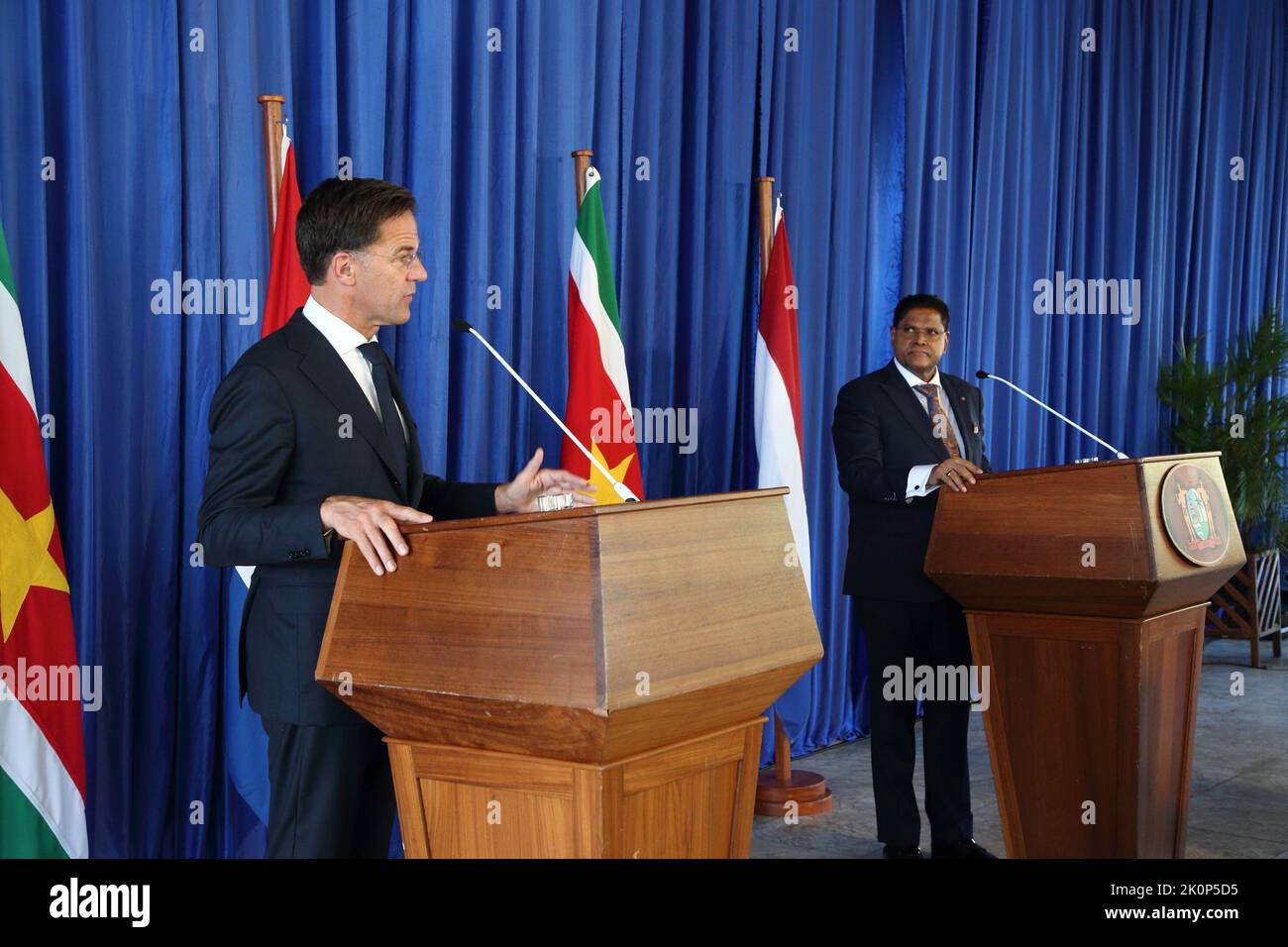 2022-09-12 17:12:52 Suriname President Chan Santokhi and Prime Minister ...