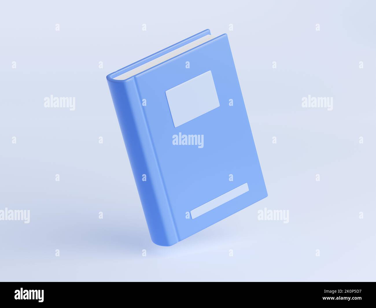 Book with blank blue cover. Literature icon, closed textbook in ...
