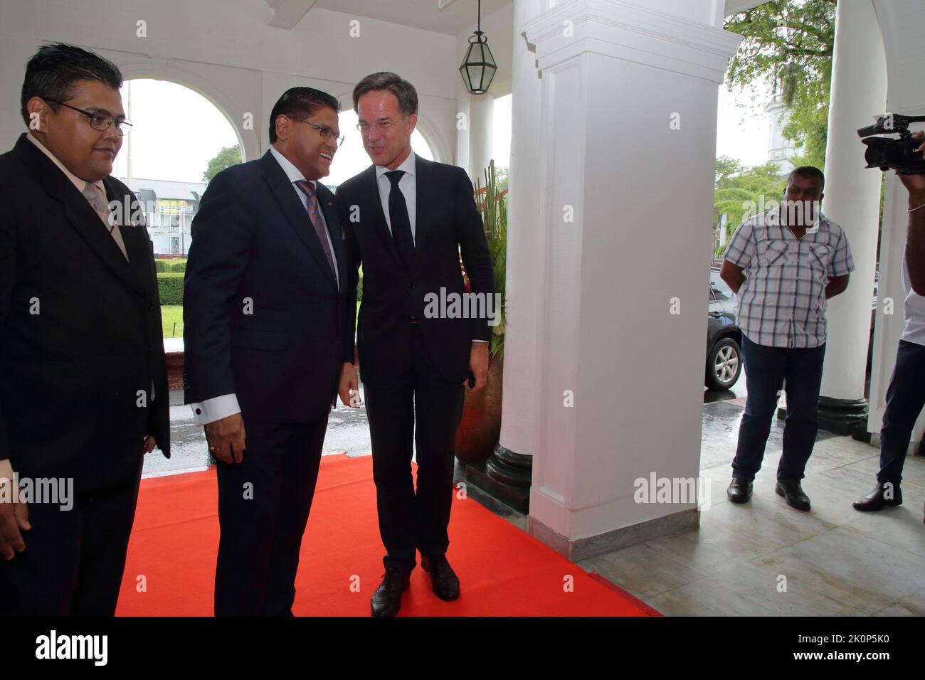 2022-09-12 15:34:12 Suriname President Chan Santokhi and Prime Minister ...