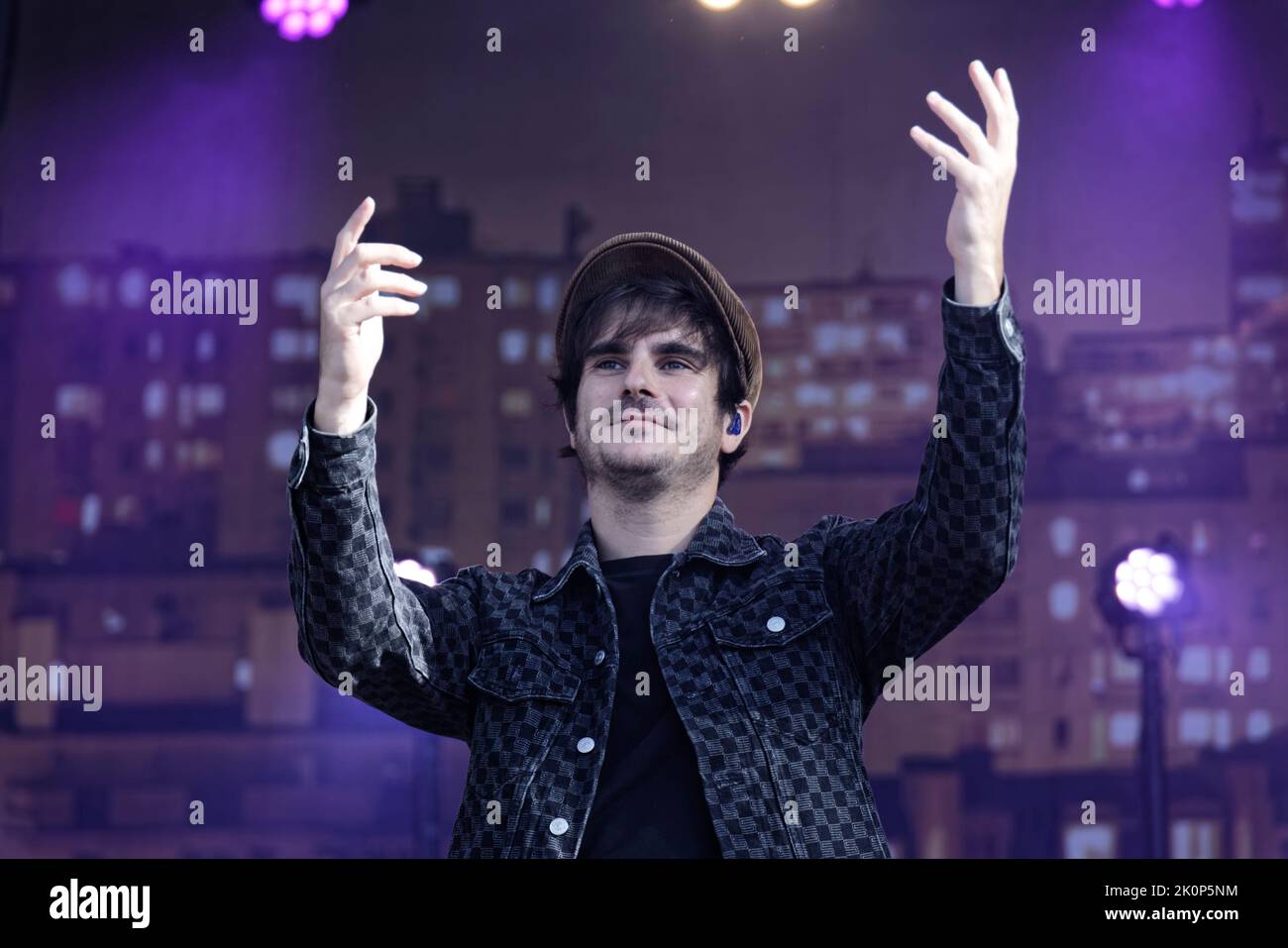 Bretigny sur Orge, France. 11th Sep, 2022. Singer-songwriter Gauvain ...
