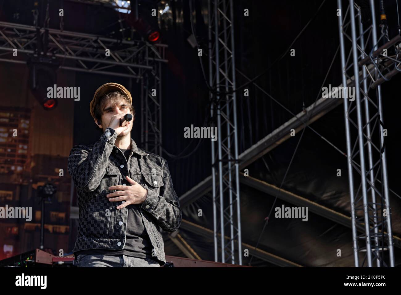 Bretigny sur Orge, France. 11th Sep, 2022. Singer-songwriter Gauvain ...