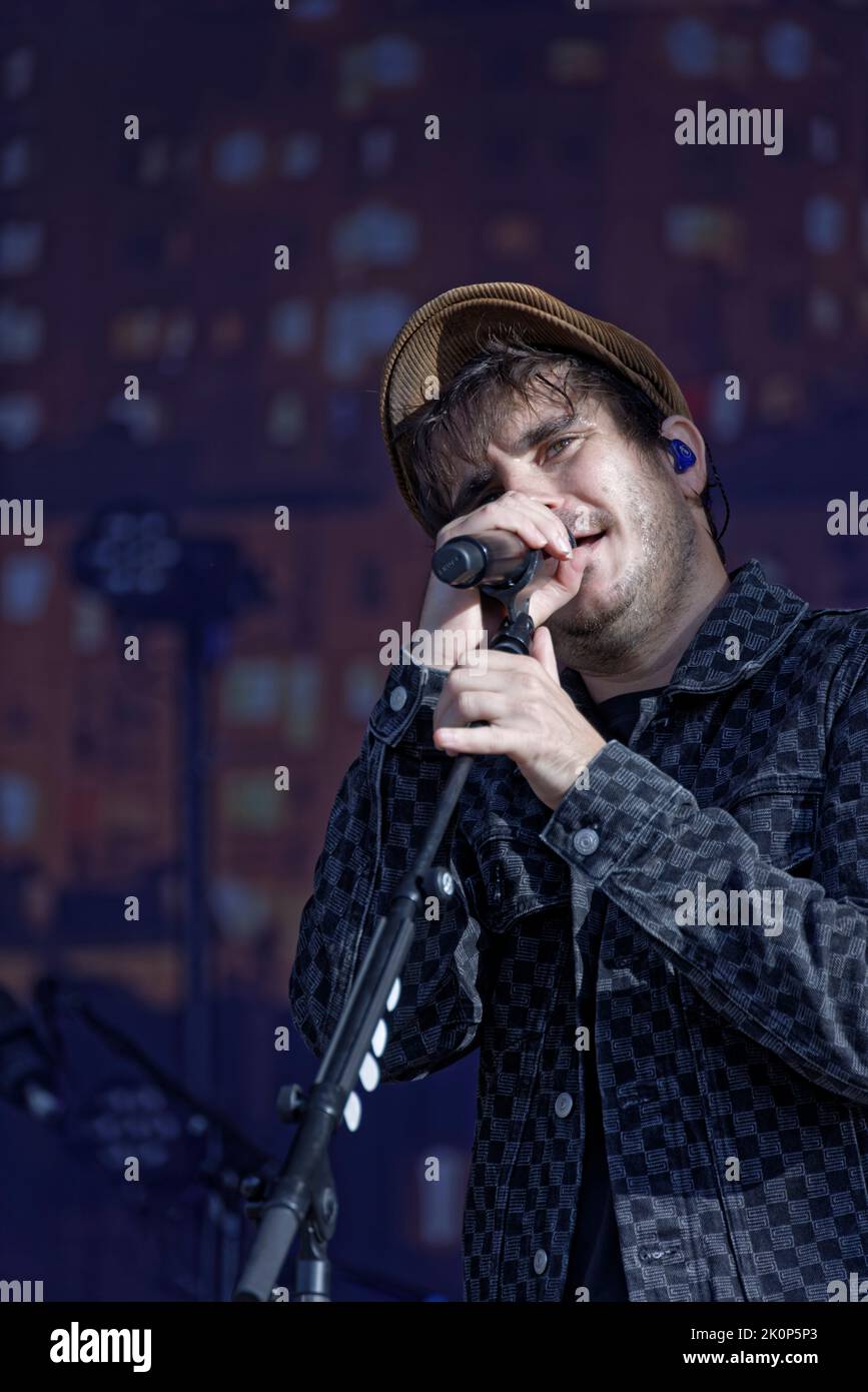 Bretigny sur Orge, France. 11th Sep, 2022. Singer-songwriter Gauvain ...