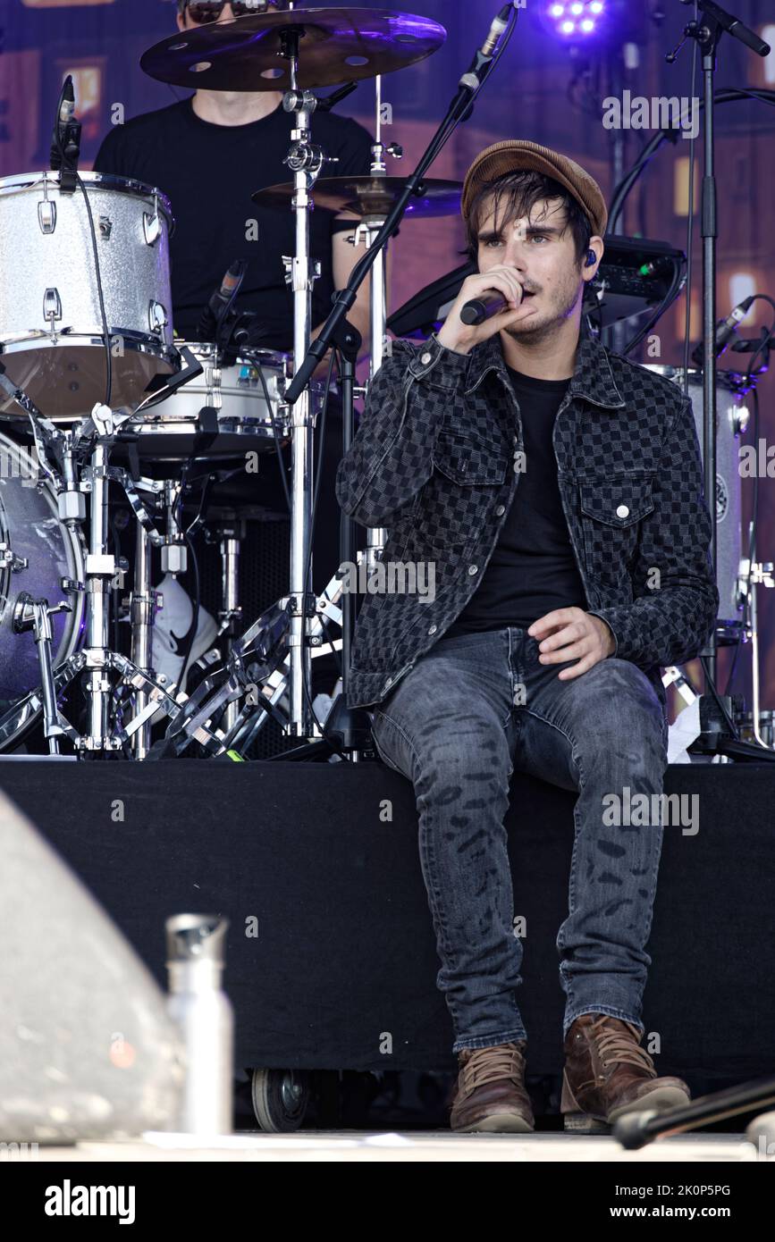 Bretigny sur Orge, France. 11th Sep, 2022. Singer-songwriter Gauvain ...