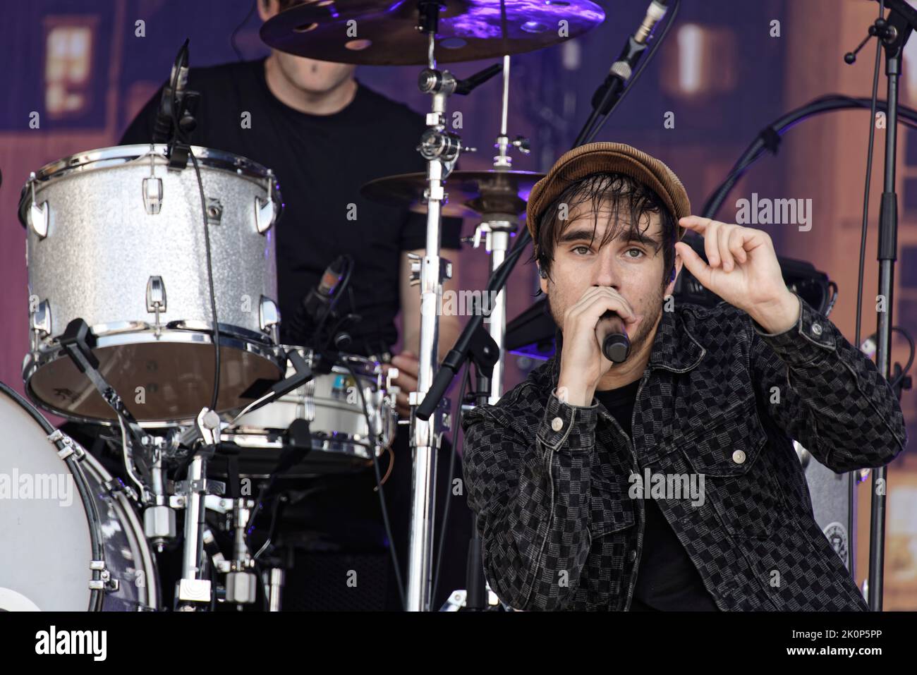 Bretigny sur Orge, France. 11th Sep, 2022. Singer-songwriter Gauvain ...
