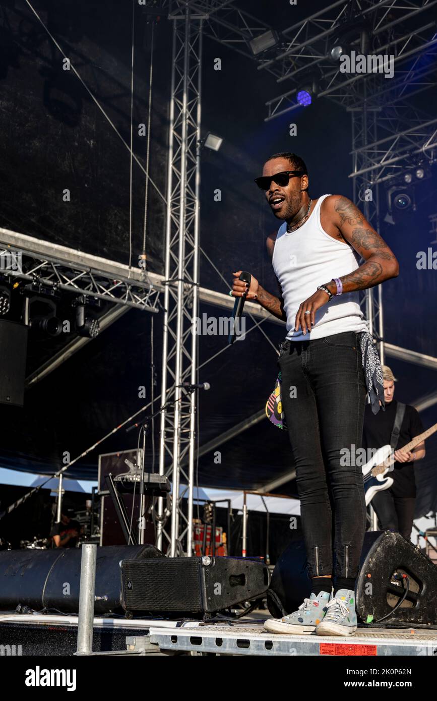 Bretigny sur Orge, France. 11th Sep, 2022. Skip The Use performs on the ...