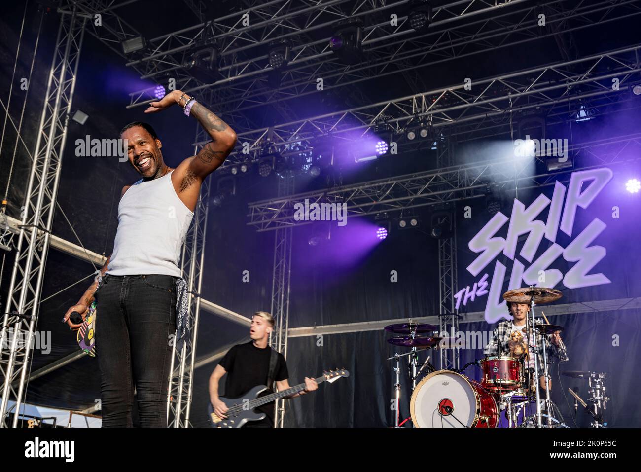 Bretigny sur Orge, France. 11th Sep, 2022. Skip The Use performs on the ...