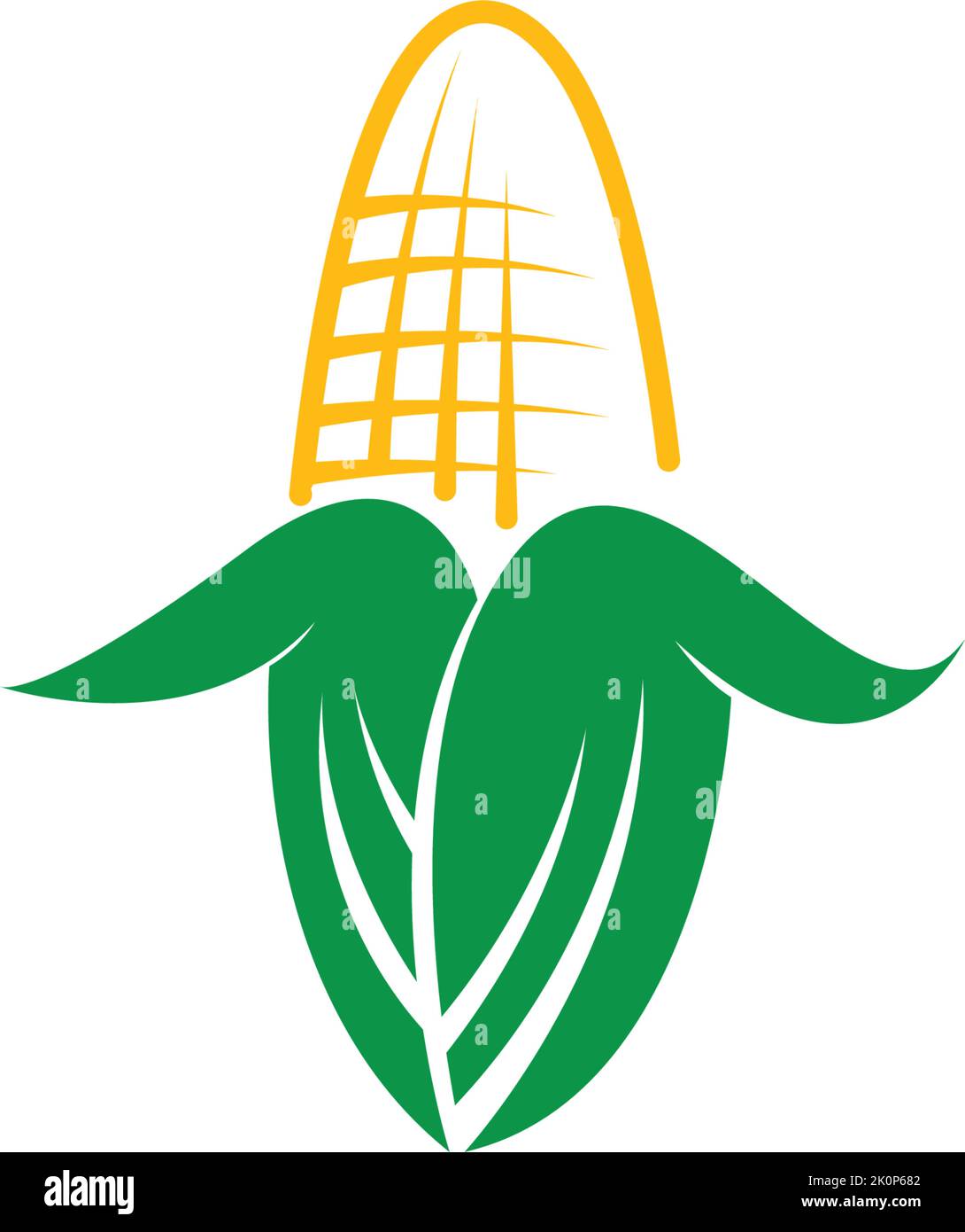 Sweet corn icon logo design illustration template Stock Vector Image ...
