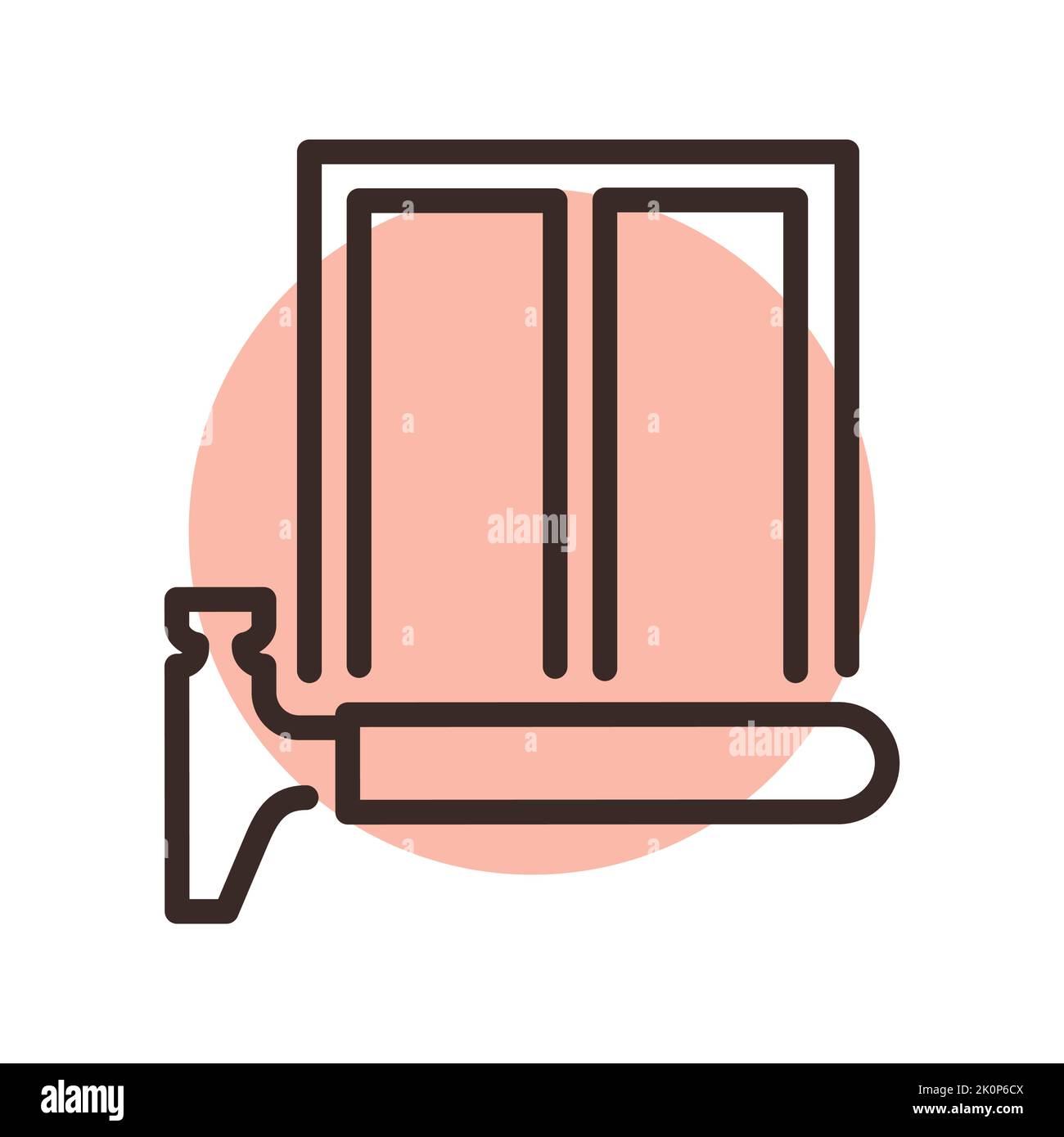 Installation windows black line icon. Pictogram for web page Stock ...