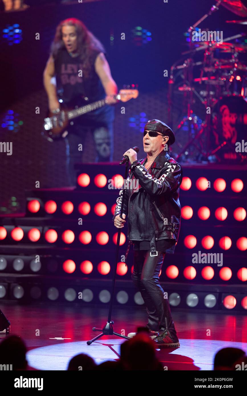 HOLLYWOOD, FL - SEPT 12: Lead singer Klaus Meine performs during ...