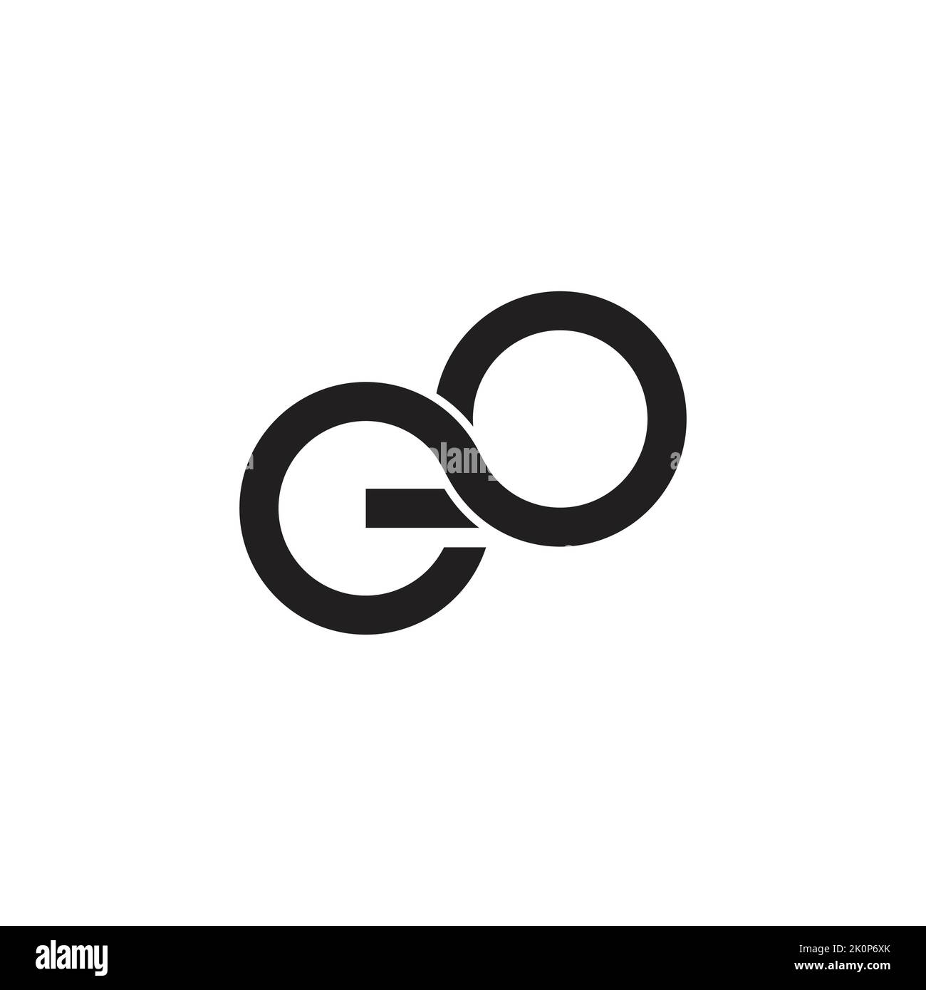 letter eo infinity loop line logo vector Stock Vector Image & Art - Alamy