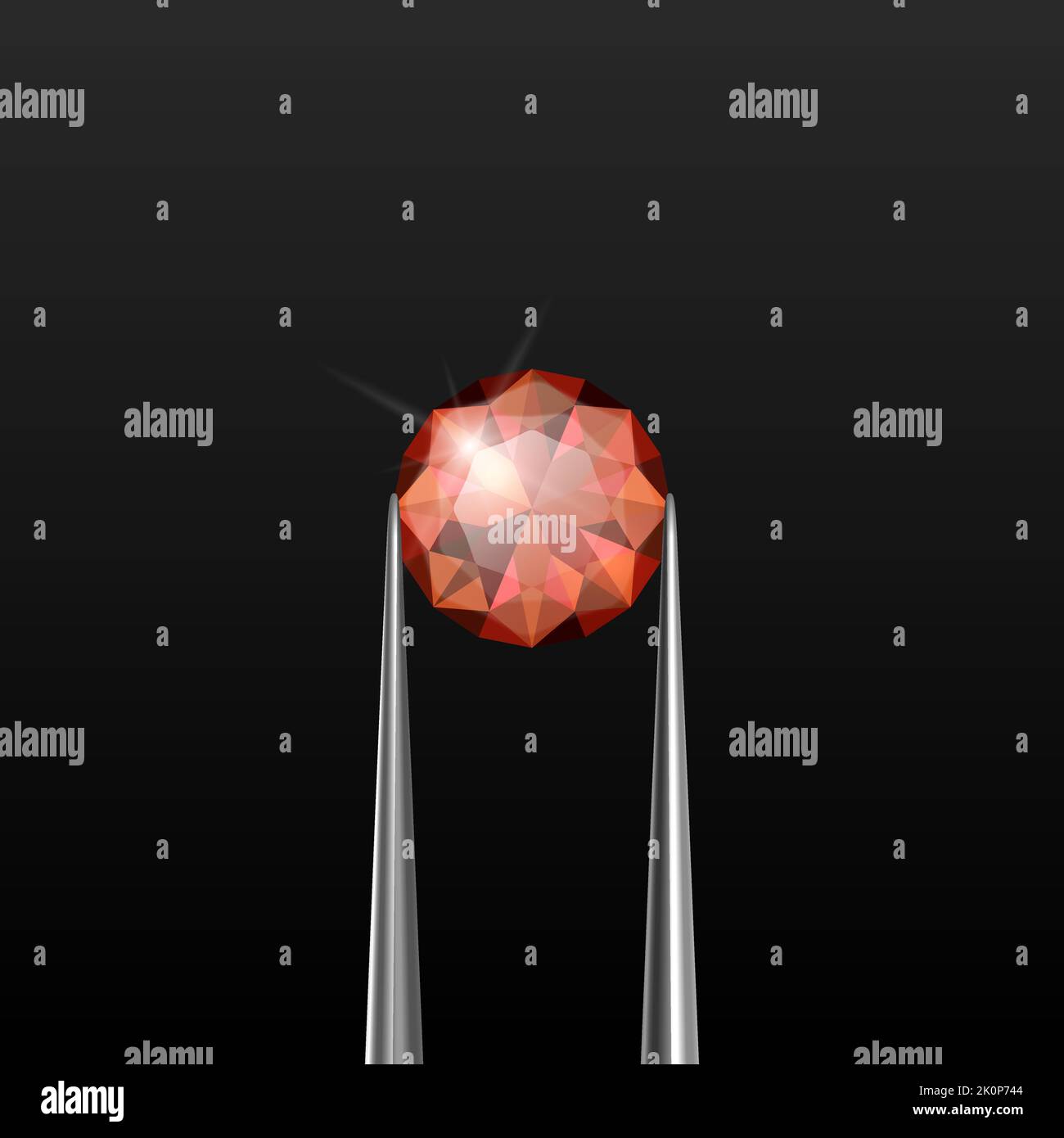 Vector 3d Realistic Transparent Gemstone, Diamond, Crystal, Rhinestone ...