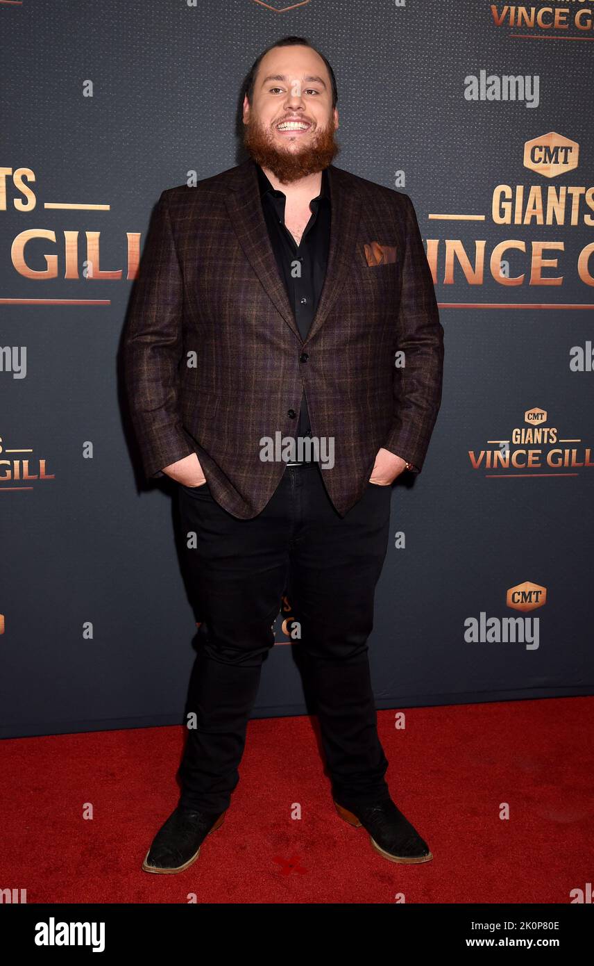 Nashville, US, September 12, 2022, Luke Combs arriving at the taping of ...