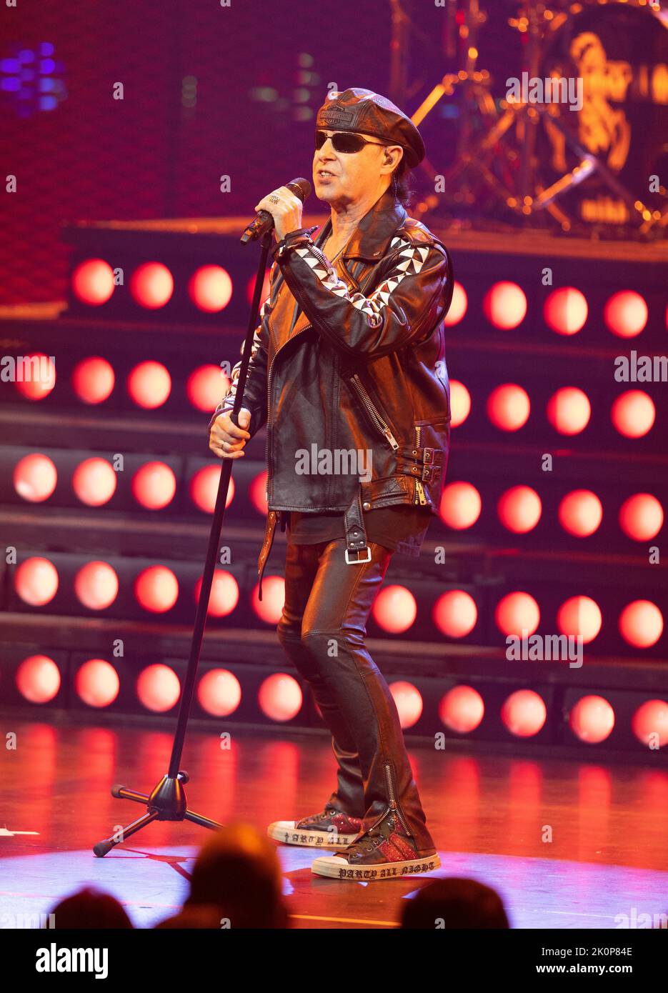 HOLLYWOOD, FL - SEPT 12: Lead singer Klaus Meine performs during ...