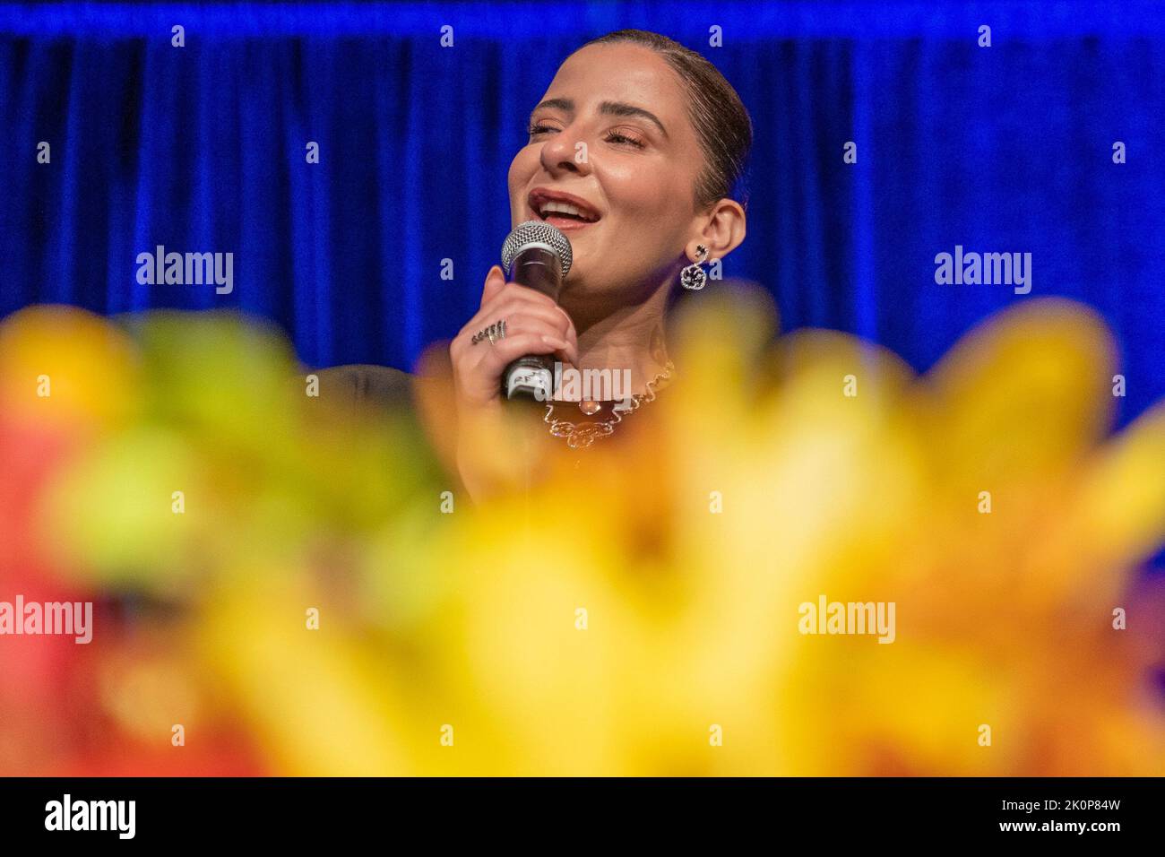 New York, United States. 12th Sep, 2022. Israeli singer Moran Mazor ...