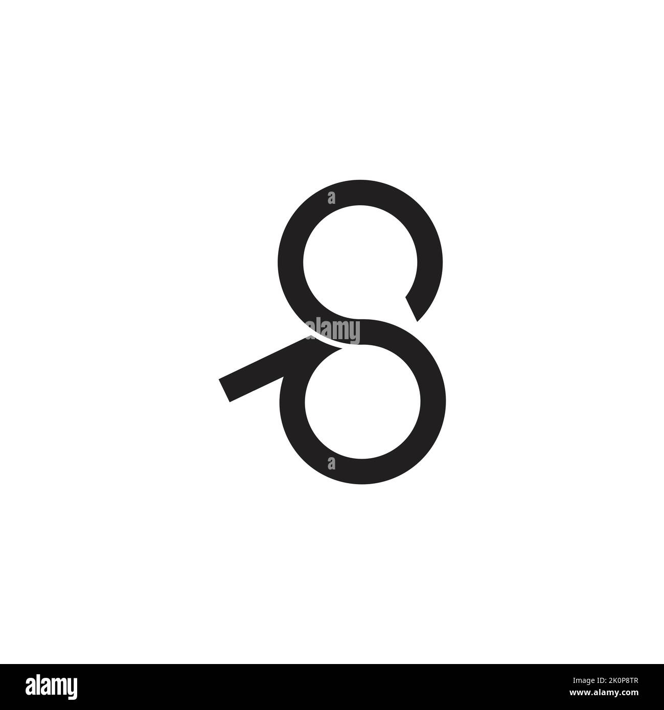 Letter Sp Loop Geometric Line Linked Logo Vector Stock Vector Image And Art Alamy
