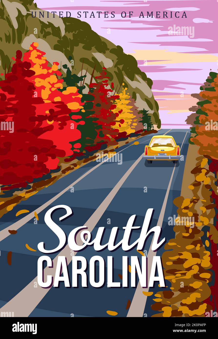 Vintage state park poster Stock Vector Images - Alamy