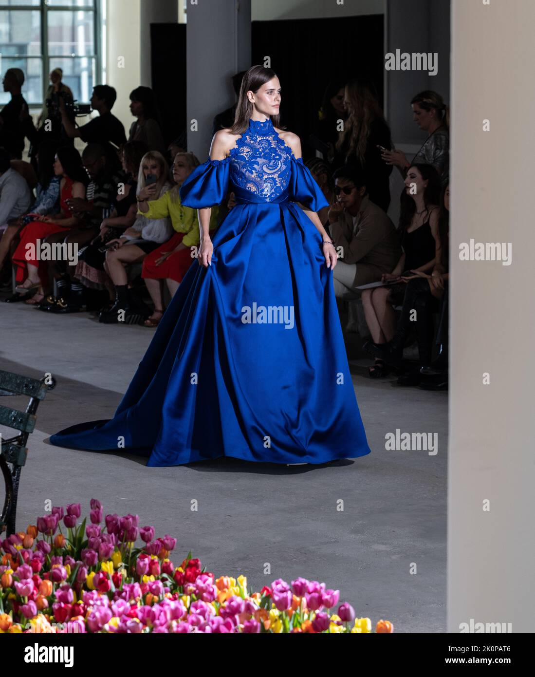 New York, NY - September 13, 2022: model walks runway for Pamella ...