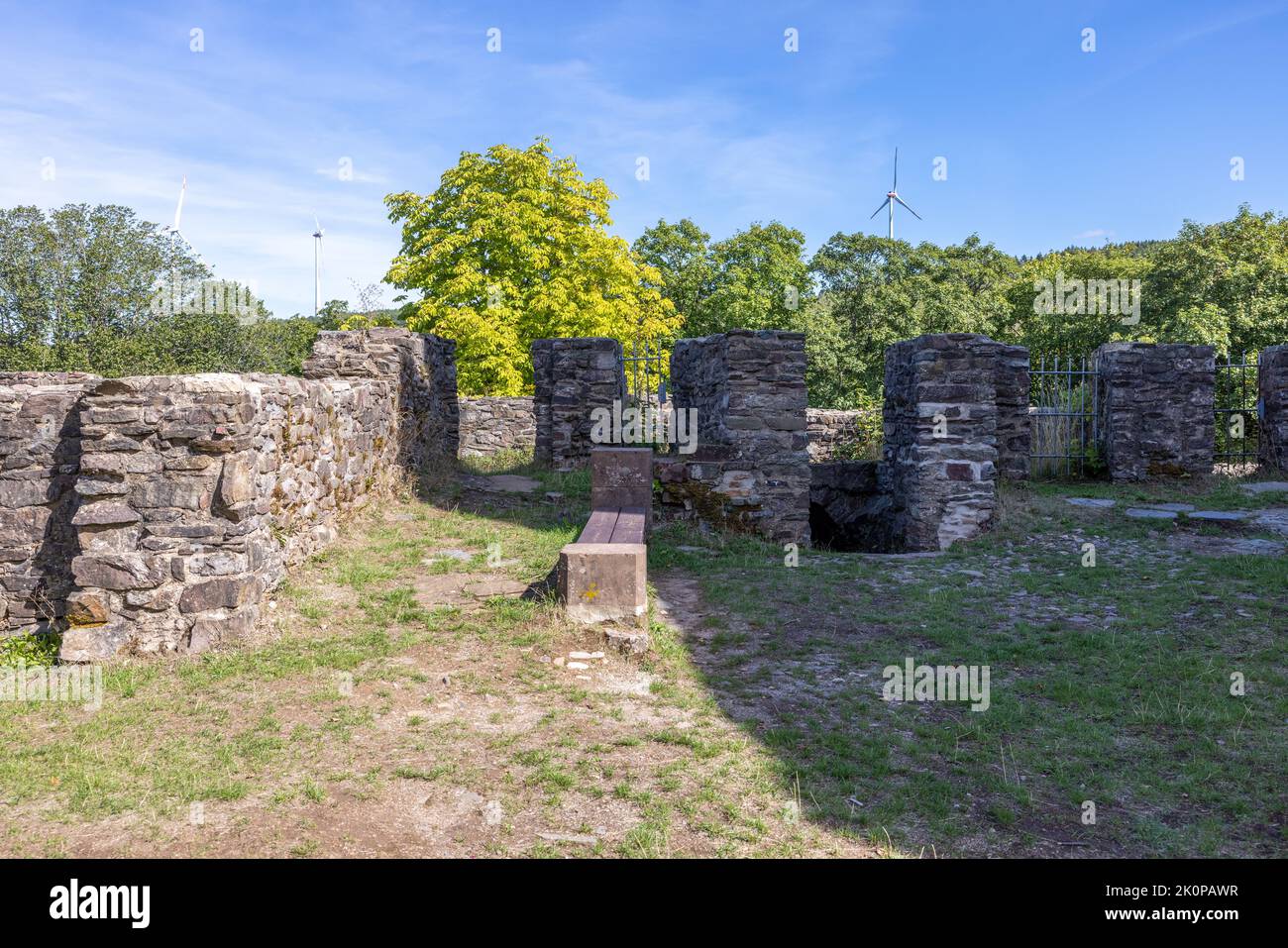 Old medieval castle of Grimburg in Germany Stock Photo - Alamy